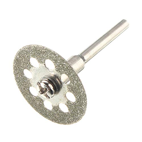 Diamond Cutting Wheels + Burs for Dremel Rotary Tool Glass Stone Tile Cutter 545 Cut Off Disc Masonry Ceramic Concrete Notching Die Grinder Bits 35pc + 6 Mandrels