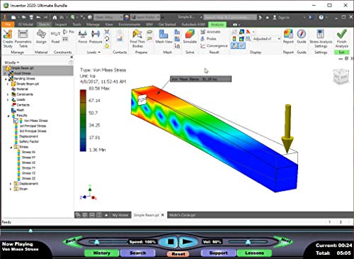 Autodesk Inventor 2020: FEA Made Simple – Video Training Course