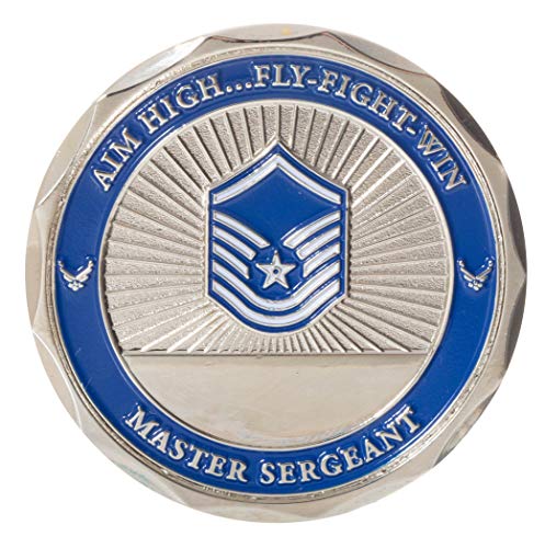 United States Air Force Master Sergeant Non-Commissioned Officer Rank 45mm Challenge Coin