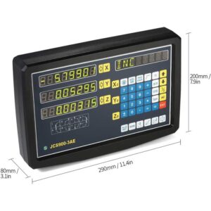 2/3 Axis Digital Readout and TTL Precision Linear Glass Scale DRO Encoder for Milling Lathe. Note:Display&Scales Sold Separately,Pls Select The Size Options! (3 Axis Digital Readout Display ONLY)