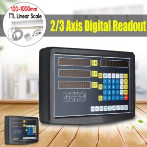 2/3 Axis Digital Readout and TTL Precision Linear Glass Scale DRO Encoder for Milling Lathe. Note:Display&Scales Sold Separately,Pls Select The Size Options! (3 Axis Digital Readout Display ONLY)