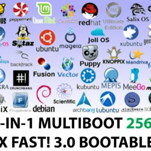 203-In-1 Updated LINUX Distributions On A FAST 3.0 MultiBoot Bootable USB 256GB