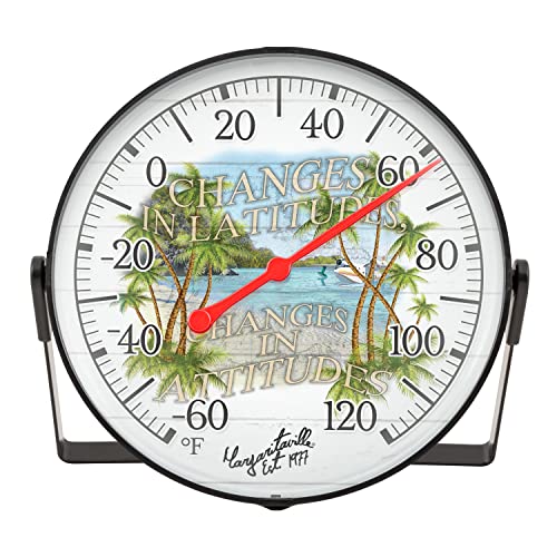 La Crosse 104-1512MV Margaritaville Changes in Latitudes, Changes in Attitudes 5 Inch Bracket Dial Thermometer