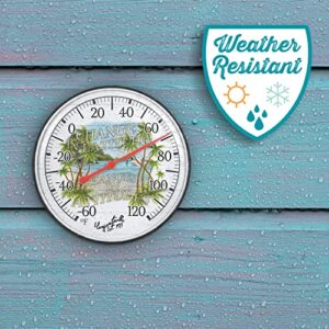 La Crosse 104-1512MV Margaritaville Changes in Latitudes, Changes in Attitudes 5 Inch Bracket Dial Thermometer