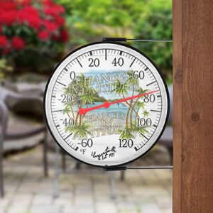 La Crosse 104-1512MV Margaritaville Changes in Latitudes, Changes in Attitudes 5 Inch Bracket Dial Thermometer