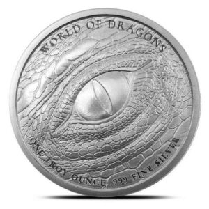 World of Dragons Series The Egyptian Dragon 1 oz Silver