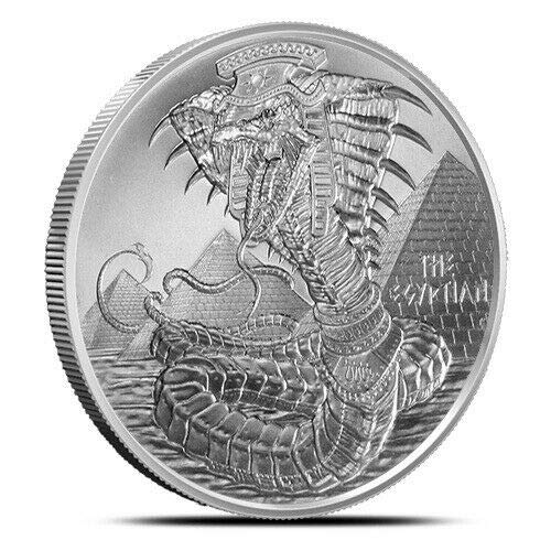 World of Dragons Series The Egyptian Dragon 1 oz Silver