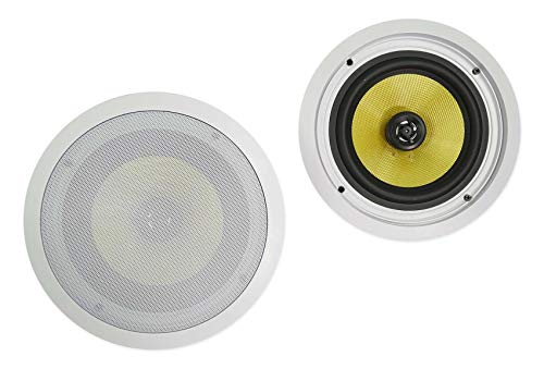 Rockville (8) HC85B-LED 8" 700 Watt in-Ceiling Home Theater Speakers w/Blue LED