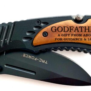 Godfather Gift - Pocket Knife, Gift for Godfather, Baptism Gift,