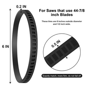 2 Pack 45-69-0010 Blade Pulley Tires Replacement For Milwaukee Bandsaw Part Deep Cutting Blades 6230 6232-20 6232-6 6225 AO2807 6238N 6238-20 2729-20 Milwaukee Bandsaw Rubber Tires