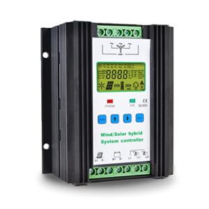 isunergy 1000w wind solar hybrid charge controller pwm 600w wind + 400w solar boost charge technology digital intelligent regulator with lcd display