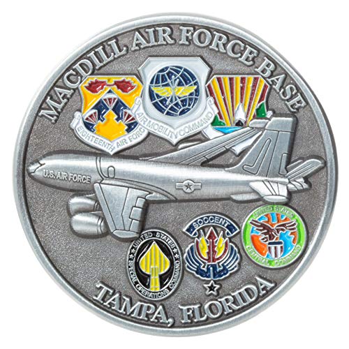 United States Air Force USAF MacDill Air Force Base AFB Global Air Refueling Combatant Commander Support Tampa Florida Challenge Coin