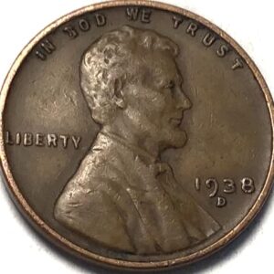 1938 D Lincoln Wheat Cent Penny Seller Extremely Fine