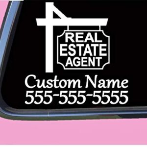 Custom Real Estate Sticker TP 1193 7" Decal agent sales auction closing window