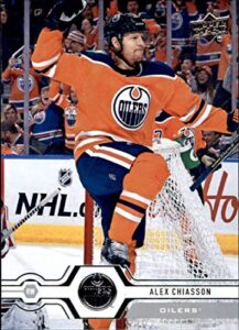 2019-20 upper deck #187 alex chiasson edmonton oilers hockey card