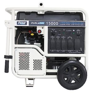 Pulsar 15,000W Dual Fuel Portable Generator with Electric Start