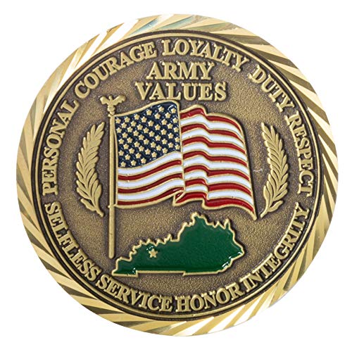 United States Army USA Fort Knox Kentucky Home of Mounted Warfare Army Values Challenge Coin