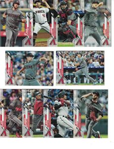 arizona diamondbacks/complete 2020 topps diamondbacks baseball team set! (21 cards) from series 1 and 2!