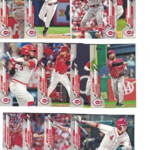 Cincinnati Reds/Complete 2020 Topps Reds Baseball Team Set! (24 Cards) Series 1 and 2! Aristides Aquino! ***PLUS*** Includes a bonus Barry Larkin Card - Reds Hall of Famer!