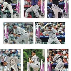 Colorado Rockies/Complete 2020 Topps Rockies Baseball Team Set! (20 Cards) Series 1 and 2