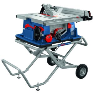 BOSCH 10 In. Worksite Table Saw with Gravity-Rise Wheeled Stand 4100XC-10