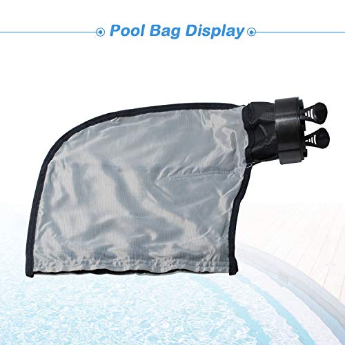 39-310 Zipper Bag for Compatible with Polaris 3900 Pool Cleaner, accommodate 5 Liters Capacity with 9-100-3105 Sweep Hose Scrubber Replace Gray Double Superbag