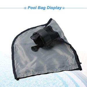 39-310 Zipper Bag for Compatible with Polaris 3900 Pool Cleaner, accommodate 5 Liters Capacity with 9-100-3105 Sweep Hose Scrubber Replace Gray Double Superbag