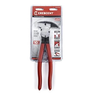 Crescent 10" Dipped Handle Heavy-Duty Solid Joint Fence Tool Pliers - 193410CVNN-05