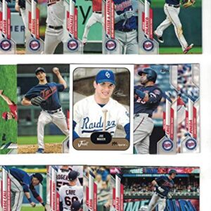 Minnesota Twins/Complete 2020 Topps Twins Baseball Team Set! (28 Cards Series 1 and 2) Plus Bonus Joe Mauer Minor League Rookie Card!