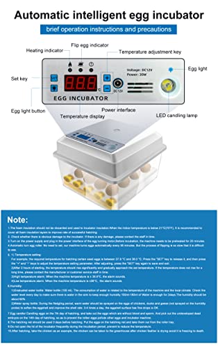 Safego 16 Eggs Incubator for Hatching Eggs, Digital Mini Incubator with Automatic Turner and Egg Candler Tester for Hatching Chicken Duck Quail Bird Eggs