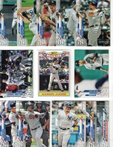 new york yankees/complete 2020 topps yankees baseball team set! (26 cards) series 1 and 2. plus (2) bonus aaron judge art cards! 2021 world series champs?