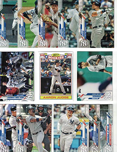 New York Yankees/Complete 2020 Topps Yankees Baseball Team Set! (26 Cards) Series 1 and 2. Plus (2) Bonus Aaron Judge Art Cards! 2021 World Series Champs?