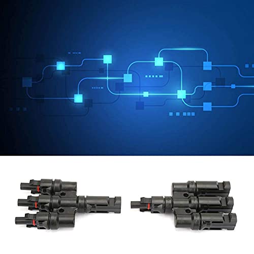 3T 3 Branch Solar Panel Cable AC/DC Branch Connector Splitter Adapter Solar Panel Connector Extension Solar Cable Wire Adapter IP67