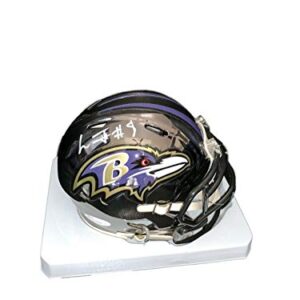 Lamar Jackson Signed Baltimore Ravens CHROME Mini Helmet JSA - Autographed NFL Mini Helmets