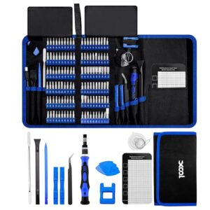 xool 140 in 1 precision screwdriver set, professional computer laptop repair tool kit, electronics repair tool with 120 magnetic bits, compatible for macbook, iphone, game console, tablet