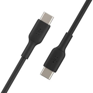 Belkin Boost Charge USB-C to USB-C Cable (USB Type-C Fast Charge Cable for Samsung, Pixel, iPad Pro and More) 2 m, Black