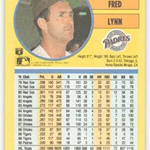 1991 Fleer #536 Fred Lynn NM-MT San Diego Padres Baseball MLB