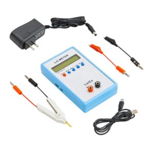 uctronics high precision handheld lc inductor capacitor tester, inductive capacitance meter kit, 1pf-100mf, 1uh-100h