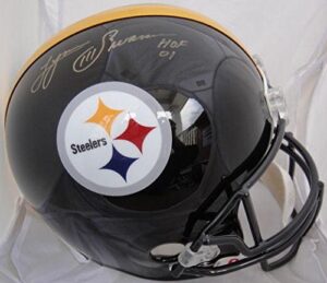 lynn swann signed pittsburgh steelers (hof 01) full size helmet jsa - autographed nfl helmets