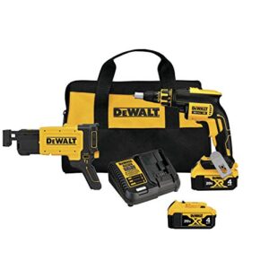 dewalt screw gun kit with collated drywall attachment (dcf620cm2)