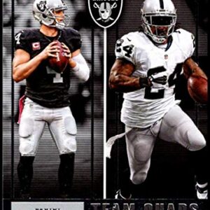 2017 Panini Contenders Team Quads Football #7 Amari Cooper/Derek Carr/Khalil Mack/Marshawn Lynch Oakland Raiders Official NFL Trading Card From Panini America