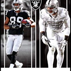 2017 Panini Contenders Team Quads Football #7 Amari Cooper/Derek Carr/Khalil Mack/Marshawn Lynch Oakland Raiders Official NFL Trading Card From Panini America