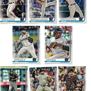 Miami Marlins/Complete 2020 Topps Marlins Baseball Team Set! (20 Cards Series 1 and 2) PLUS 2019, 2018 and 2017 Topps Marlins Team Sets Series 1&2!