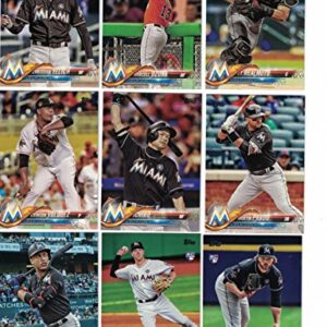 Miami Marlins/Complete 2020 Topps Marlins Baseball Team Set! (20 Cards Series 1 and 2) PLUS 2019, 2018 and 2017 Topps Marlins Team Sets Series 1&2!