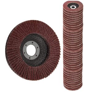 flap discs 40 pcs 4.5 inch - 40 60 80 120 grit grinding discs 4 1/2 assorted sanding grinding wheels,aluminum oxide abrasives,grinder disc