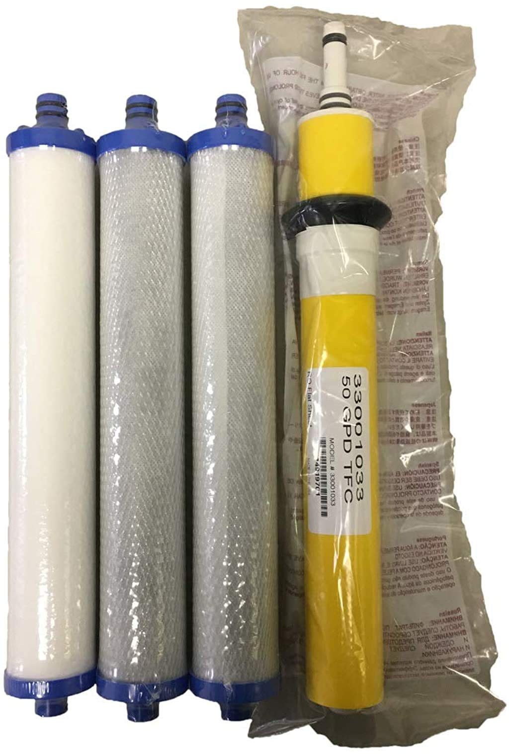 Hydrotech Compatible 33001033 - 50 GPD Membrane with Filters Set - Membrane Made in USA