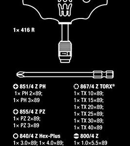 Wera - 5057470001 Kraft Form Kompakt 400, 17 Pieces