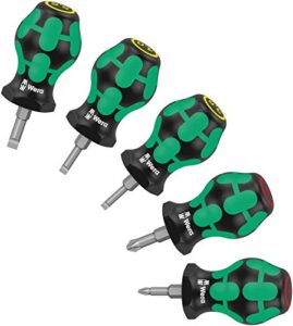 wera 05008870001 stubby set 1 screwdriver set, 5 pieces