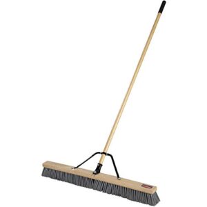 rubbermaid commercial poly bristle medium push broom