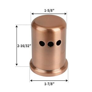 Copper Kitchen Dishwasher Air Gap Cap, Copper Air Gap Cover for Replacement - Akicon Faucet (79105)